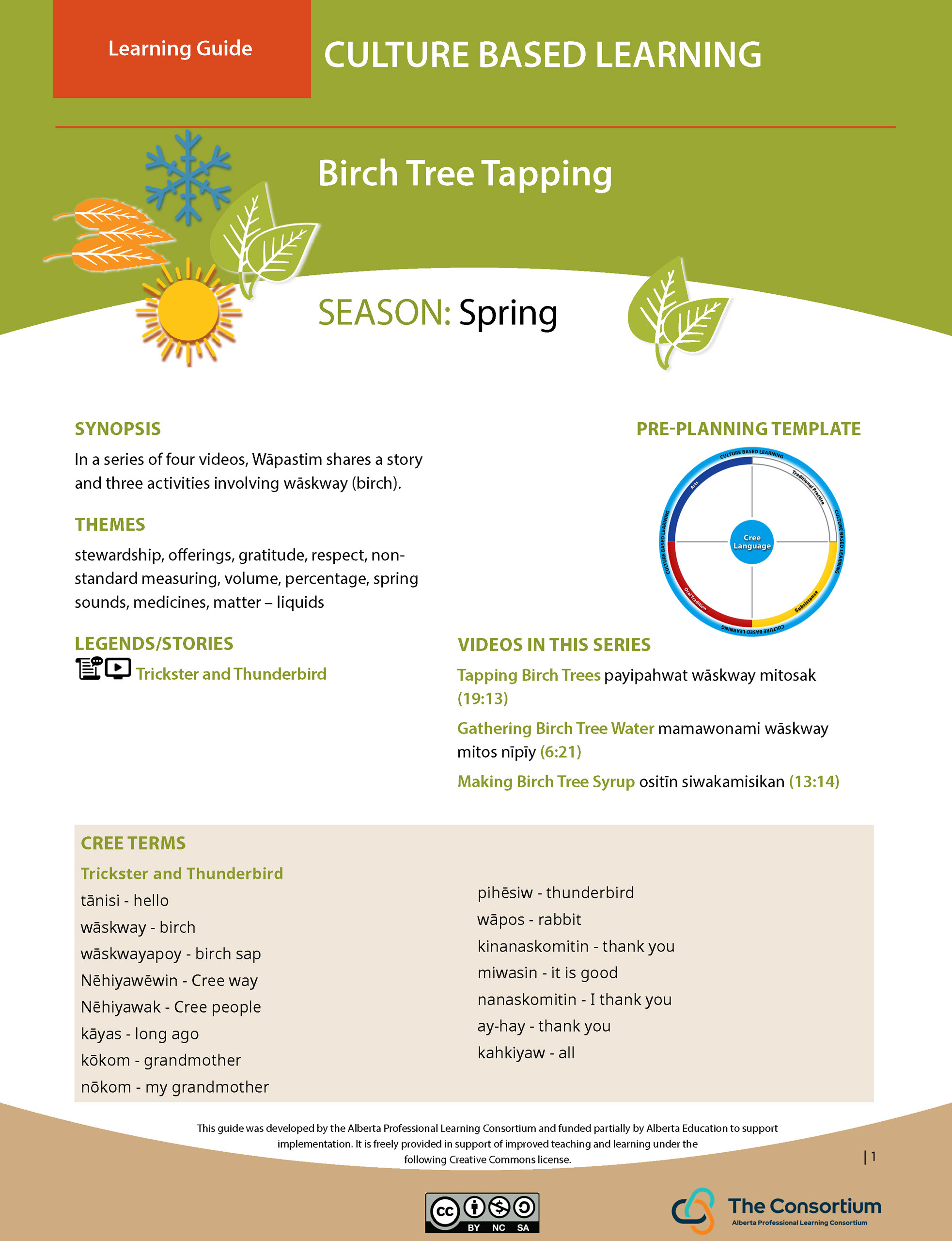 Birch Tree Tapping | Indigenous Culture Based Learning in Alberta ...